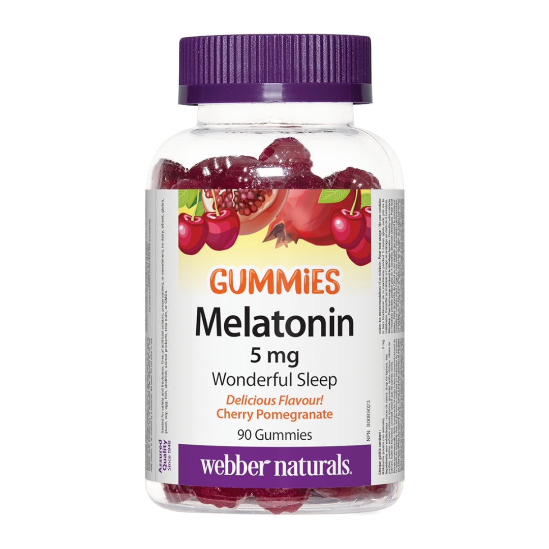 Webber Natural Melatonin Gummies: 90 Gummies - 5 mg